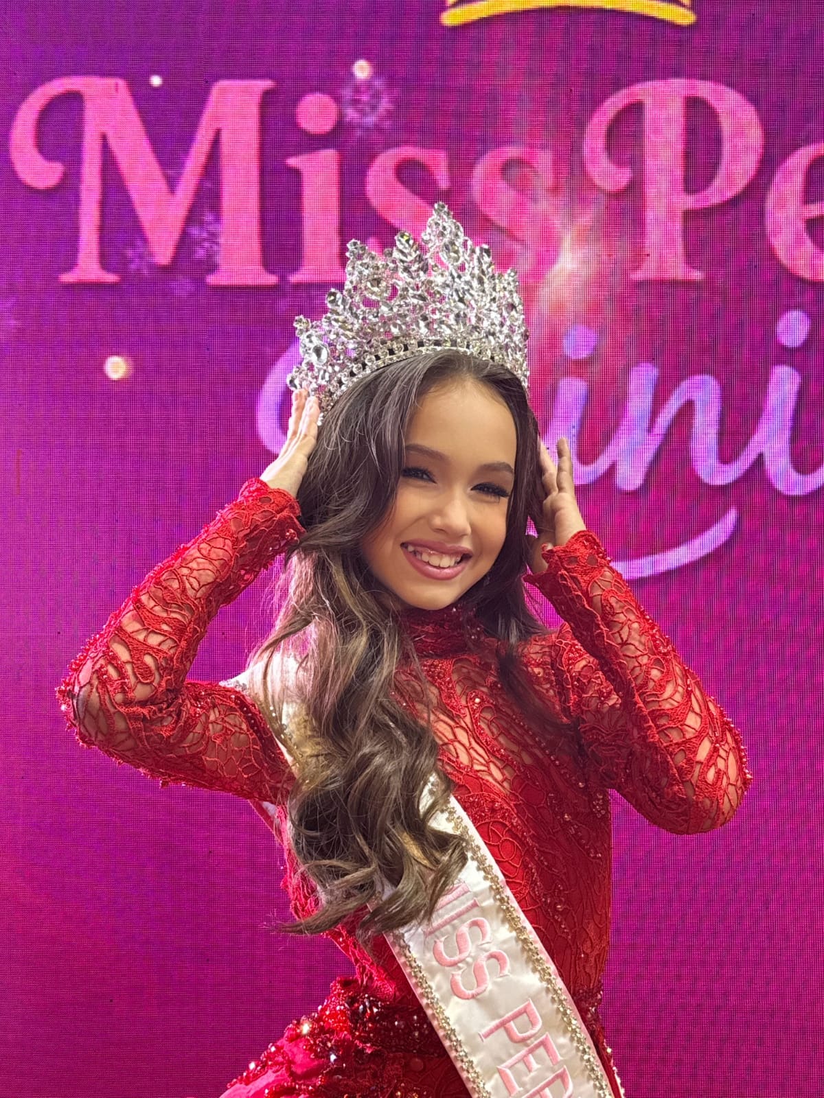 Trujillana Arianna Tesoriero Reto se corona Miss Perú Mini 2026